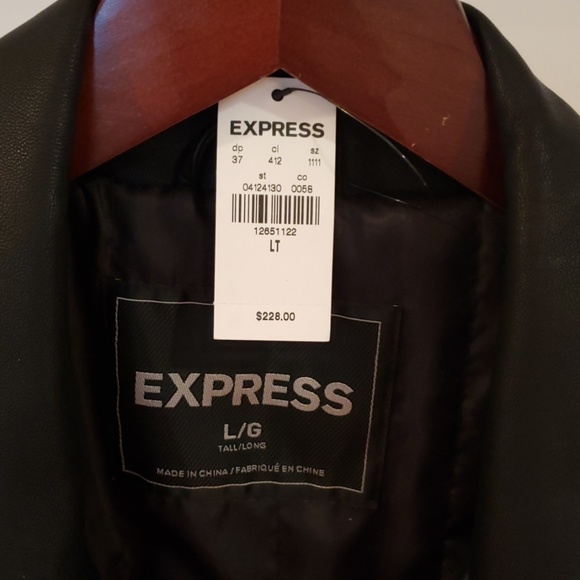 Express | Jackets & Coats | Express New Minus The Leather Black Moto ...